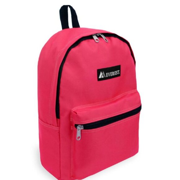 Everest | Bags | New Everest Basic Backpack 5 Classic Logo Hot Pink ...